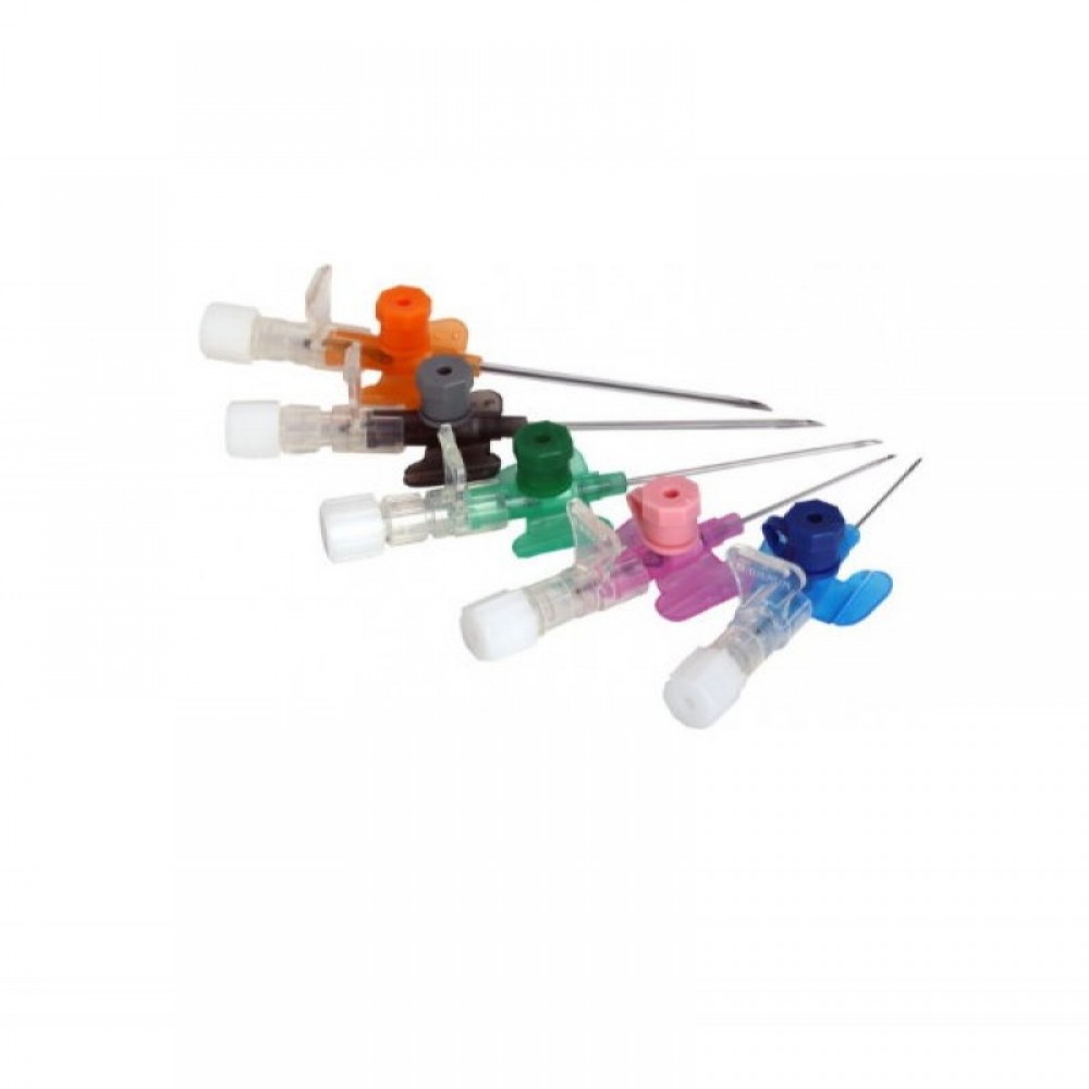 Branule cu valva sterile, 16G, gri, 1.70x45, CE (100 bucati)